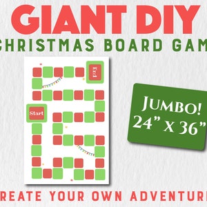 GIANT Christmas Game, Create Your Own Board Game, Christmas Games ...