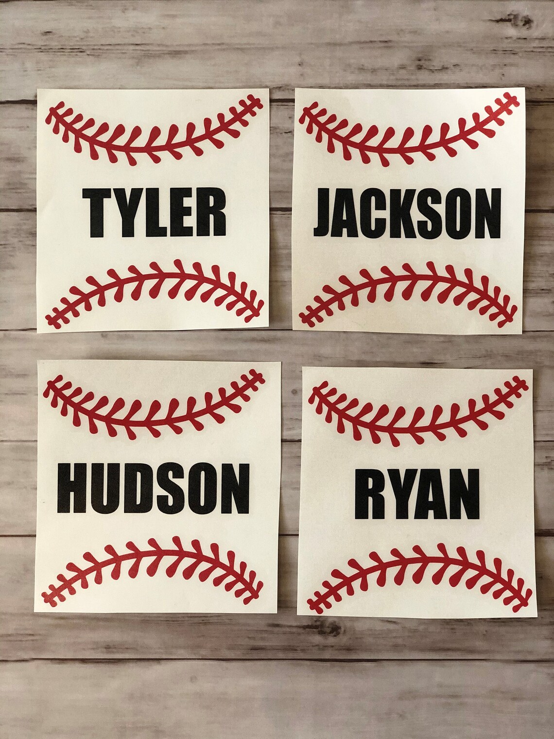 Personalized Baseball Stitches Decal Vinyl Baseball Sticker - Etsy