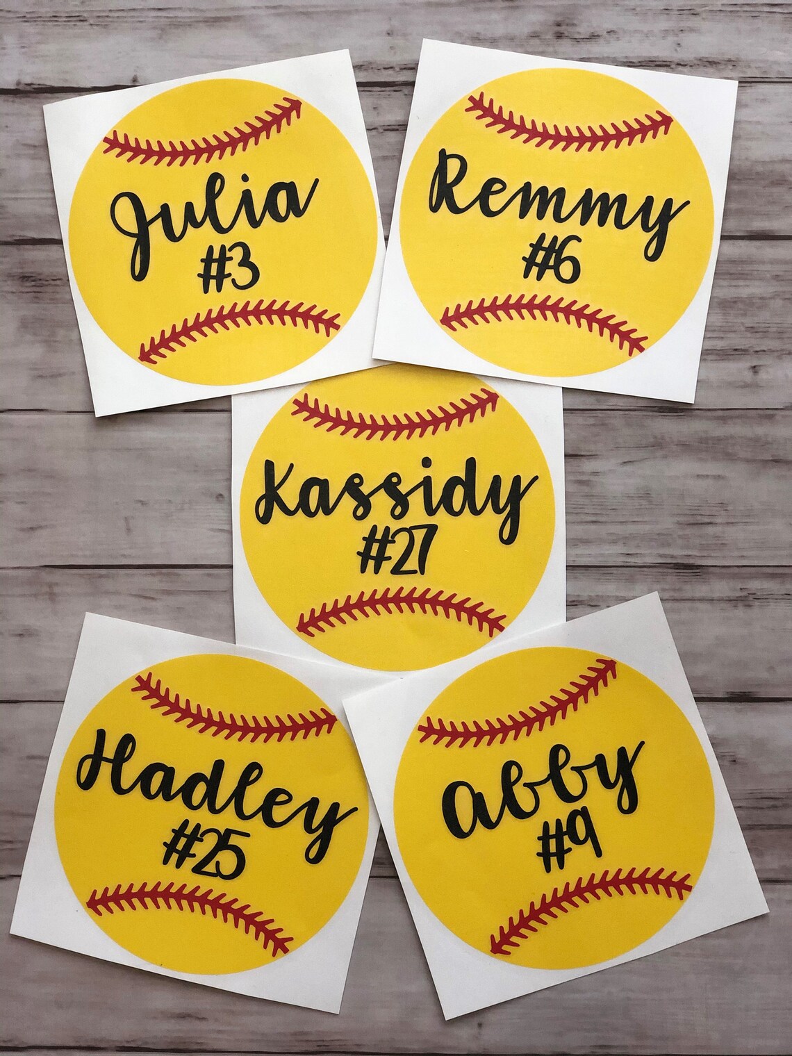 Personalized Softball Decal Vinyl Softball Decal Softball - Etsy