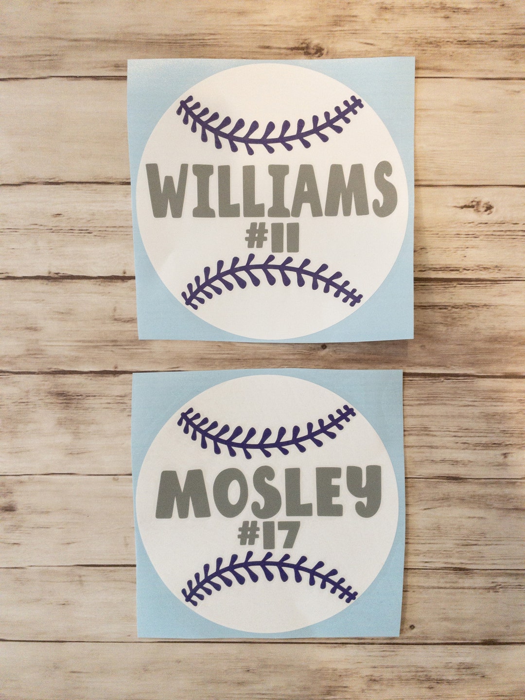 Alternative Stitch Color PERSONALIZED Baseball Decal*vinyl Baseball ...