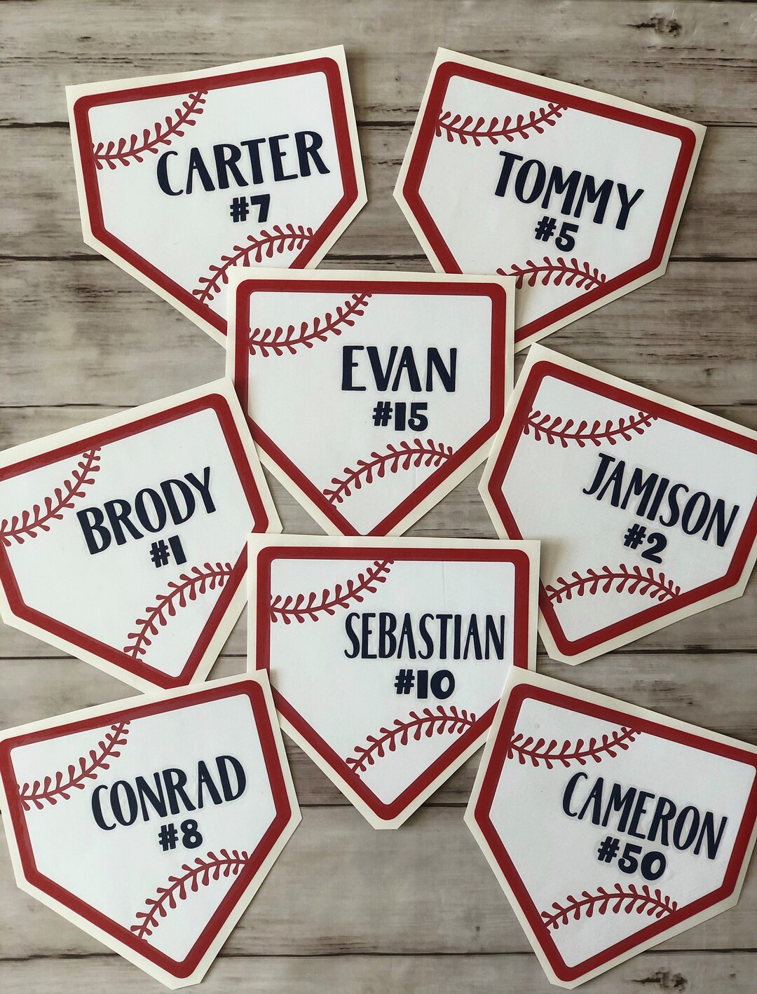 Personalized Baseball Home Plate Vinyl Decal: Tumbler, Bucket Sticker ...