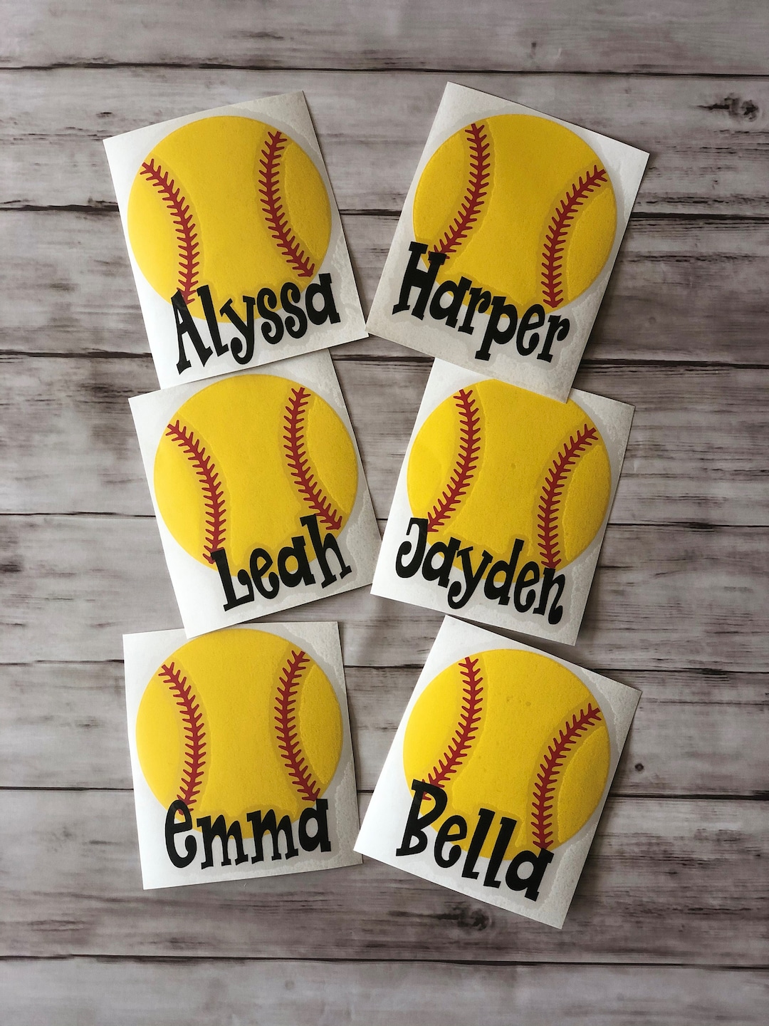 Softball Decal Vinyl Softball Decal Softball Sticker Dugout Bucket ...