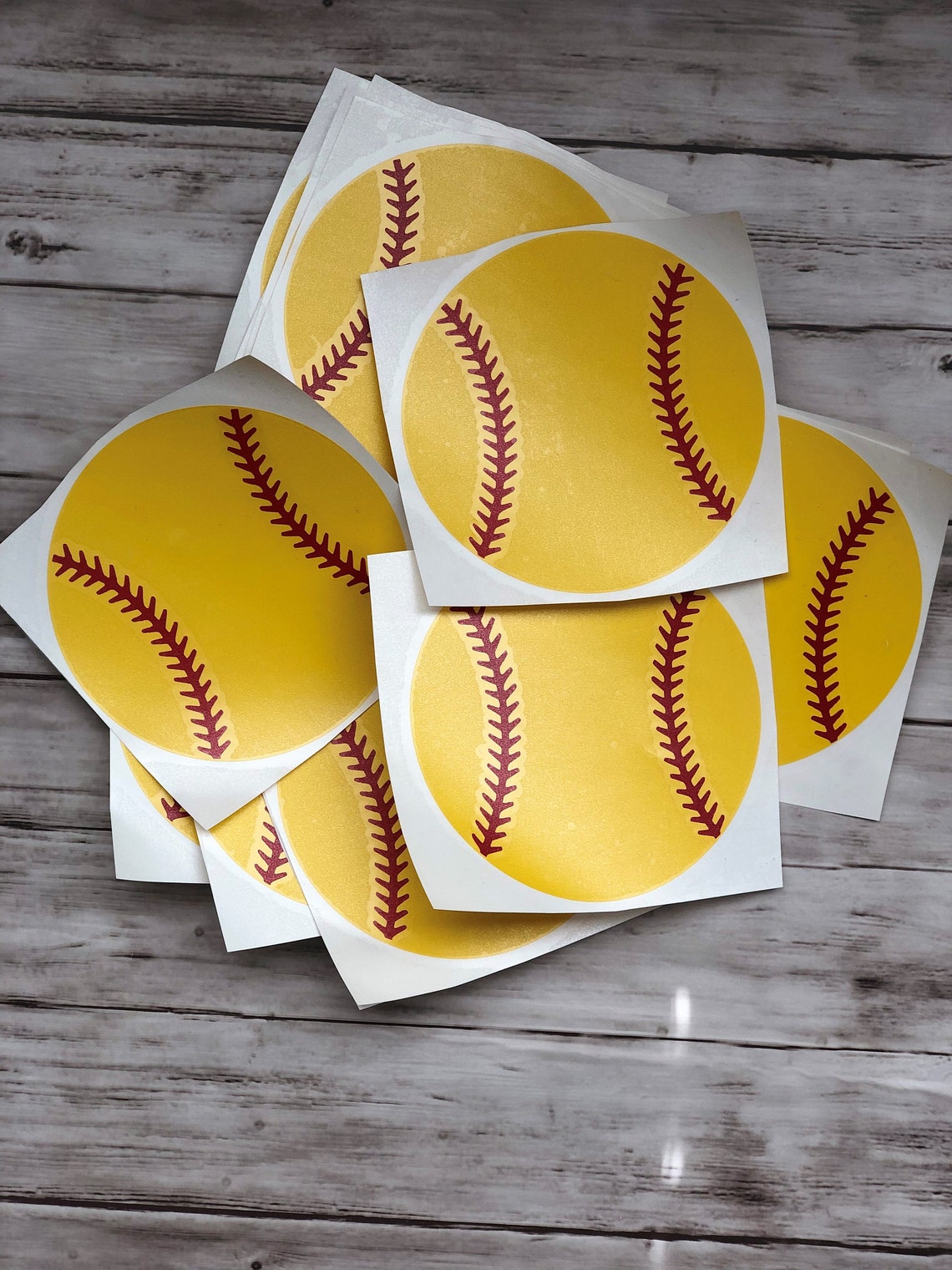 Softball Decal Vinyl Softball Decal Softball Sticker | Etsy