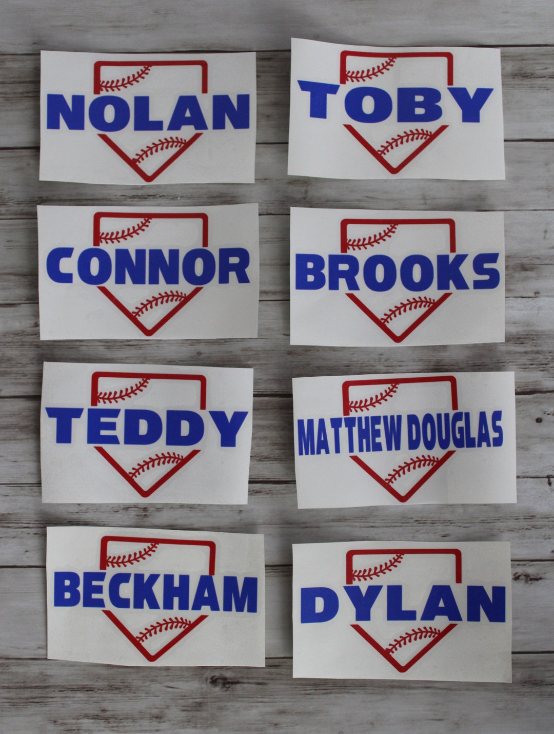 Personalized Split Plate Decal * Vinyl Baseball or Softball Sticker ...