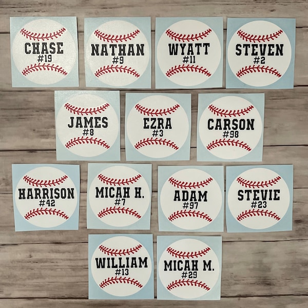Baseball Bucket Sticker - Etsy
