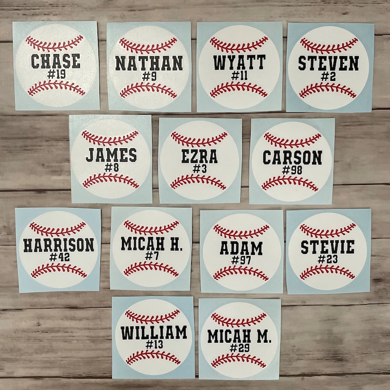 Baseball Decal - Etsy