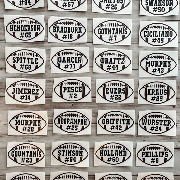 Football Car Decal - Etsy