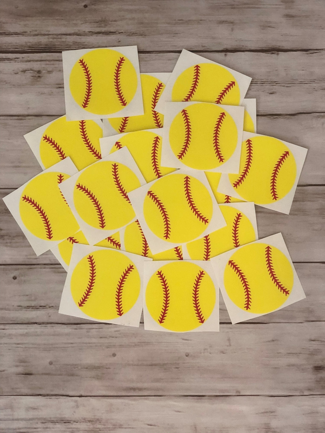 Softball Decal * Vinyl Softball Decal * Softball Sticker* Dugout Bucket ...