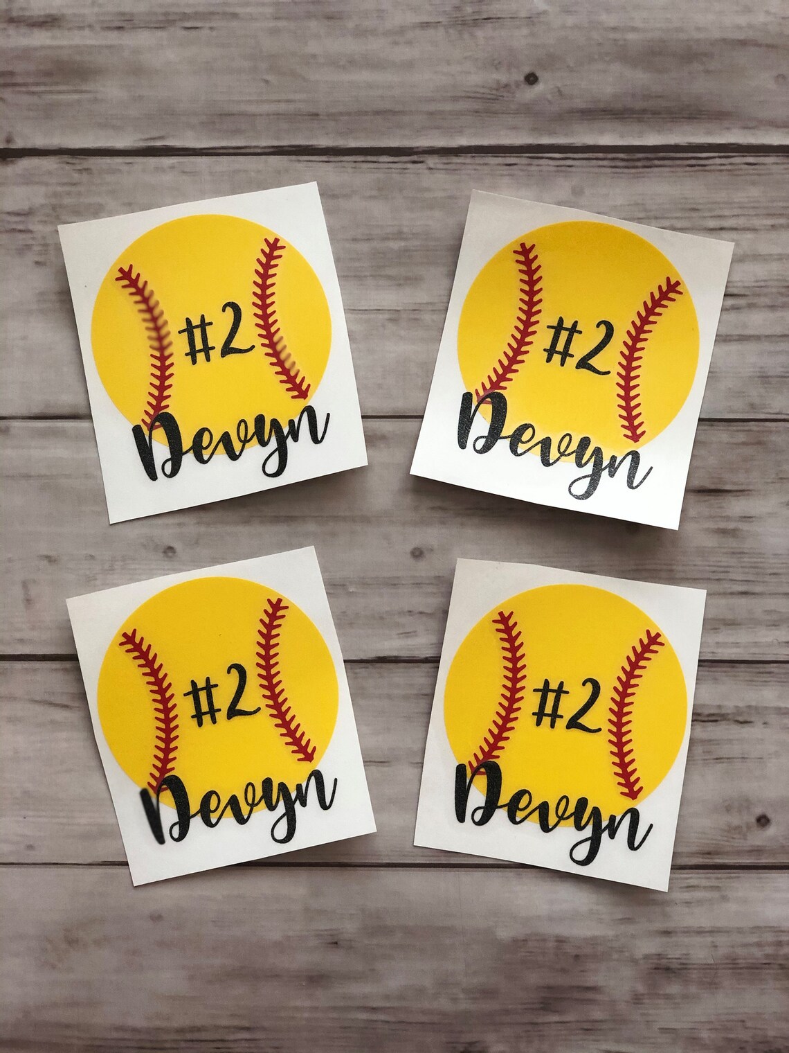 Softball Decal Vinyl Softball Decal Softball Sticker - Etsy