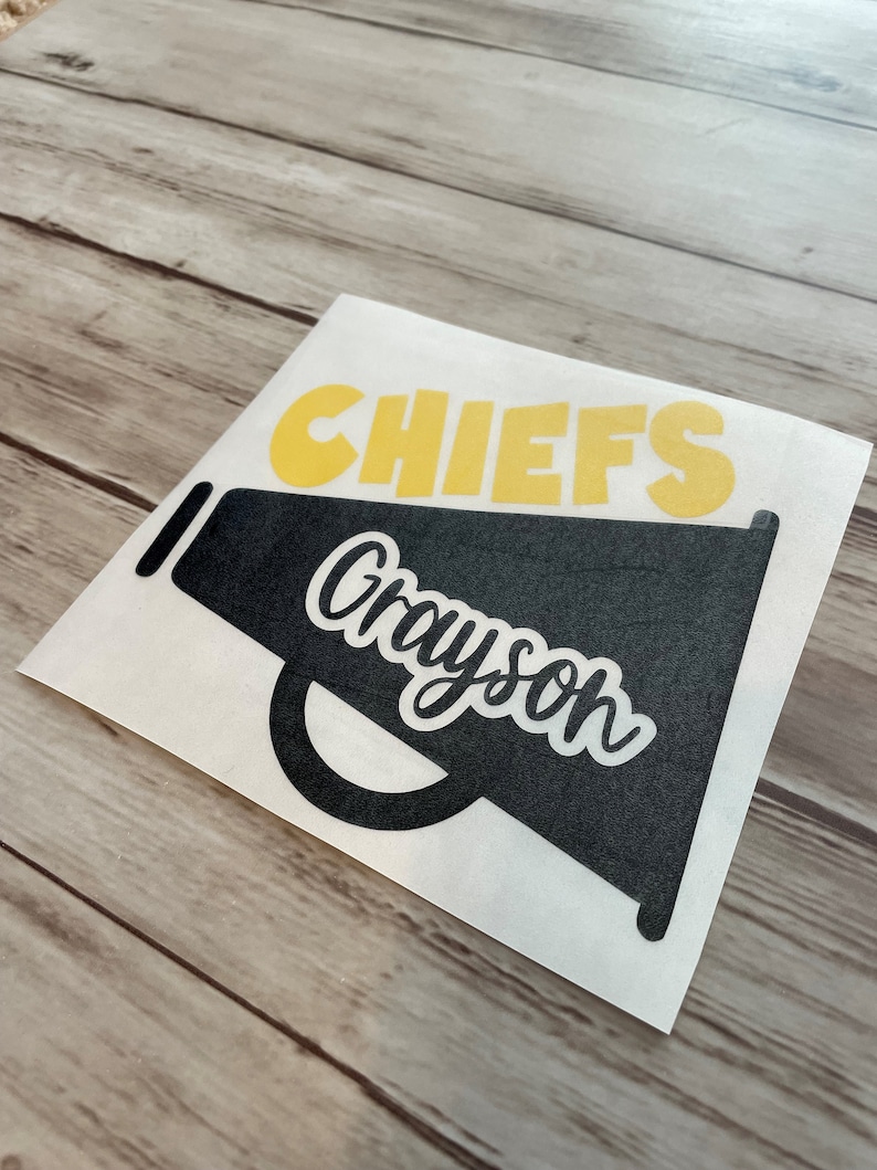 Personalized Cheer Megaphone Decal: Team Name Sticker - Etsy