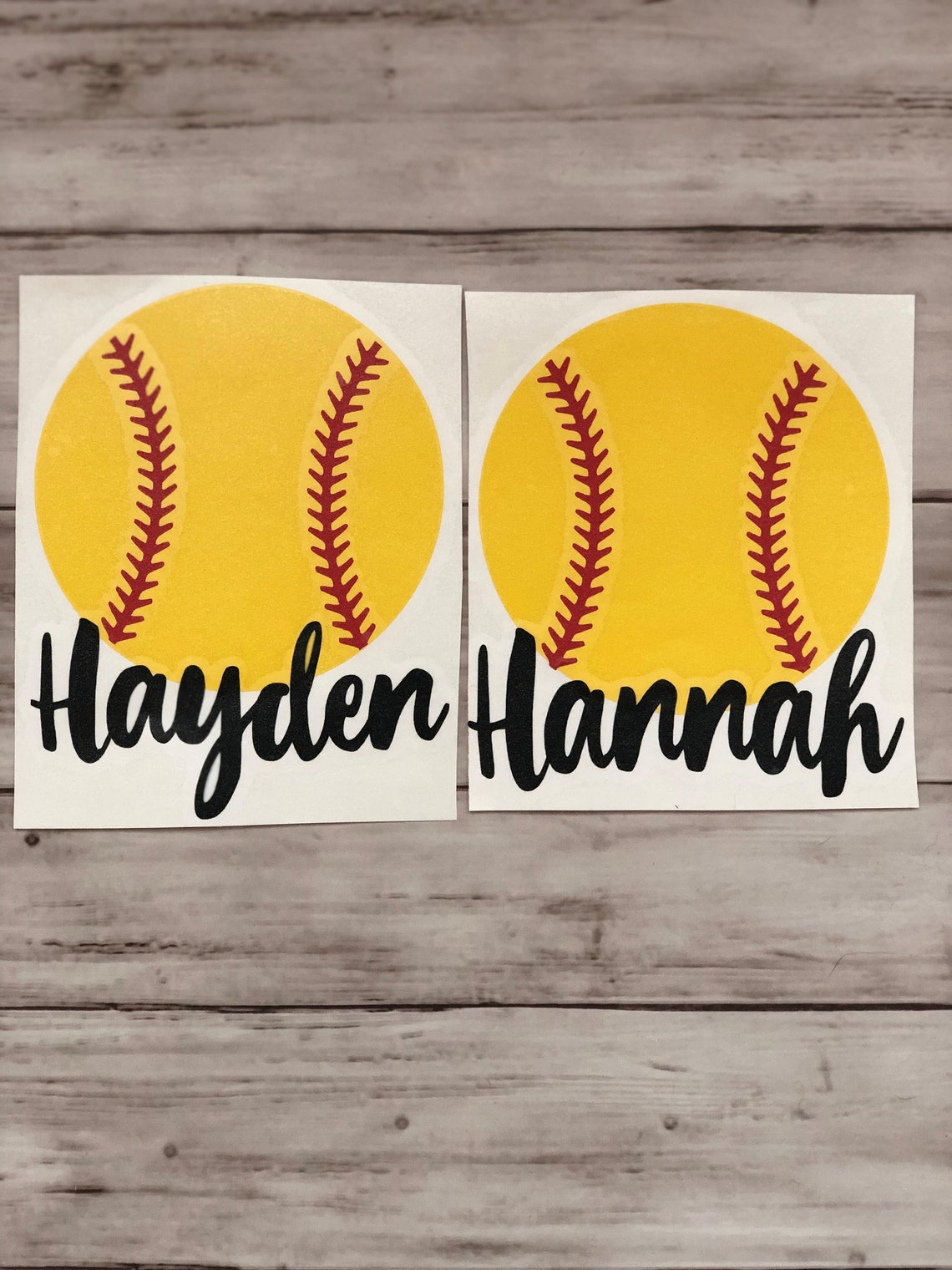 Softball Decal Vinyl Softball Decal Softball Sticker - Etsy