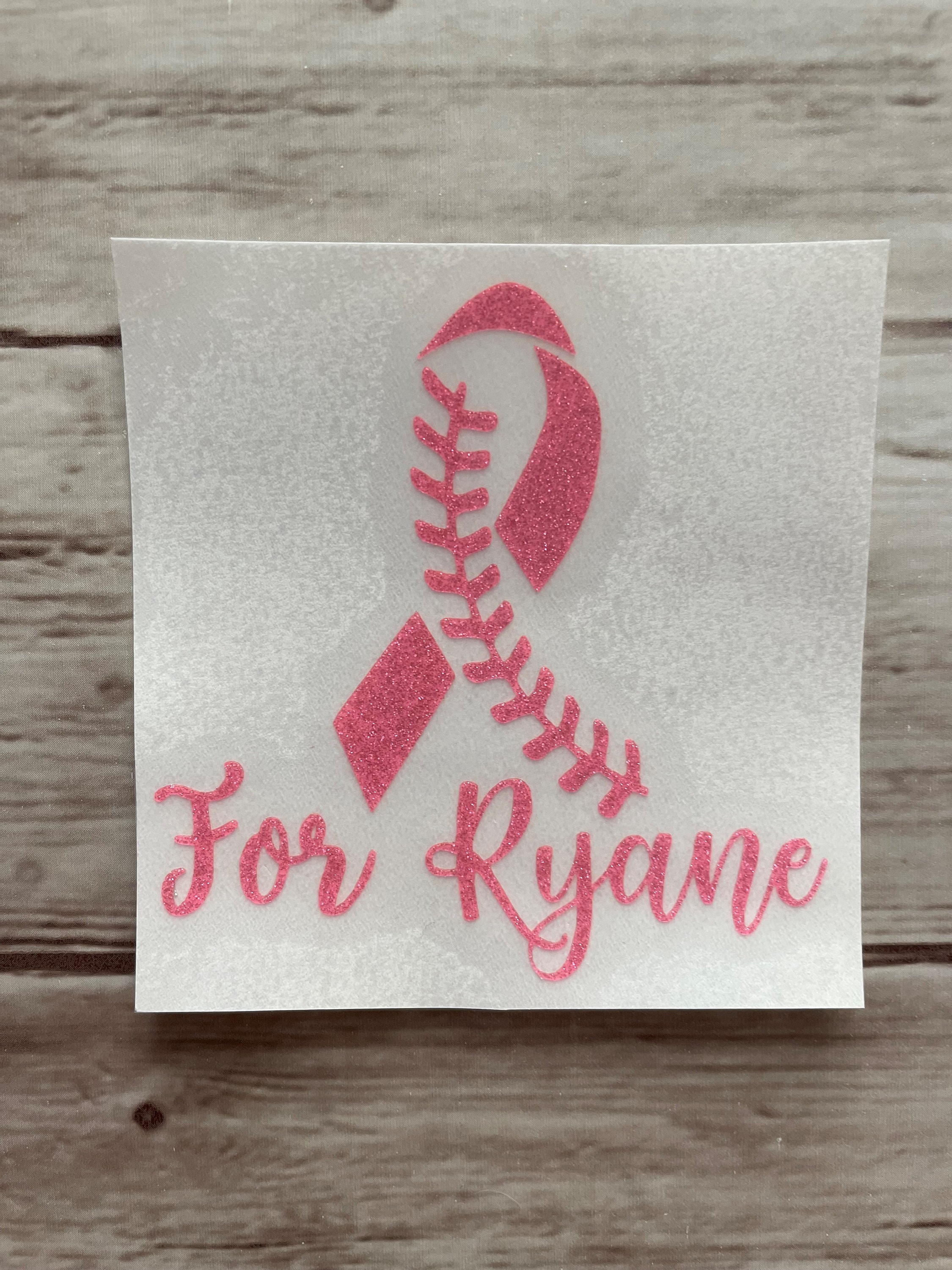 Baseball Softball Ribbon Decal: Team Spirit Vinyl Decal - Etsy