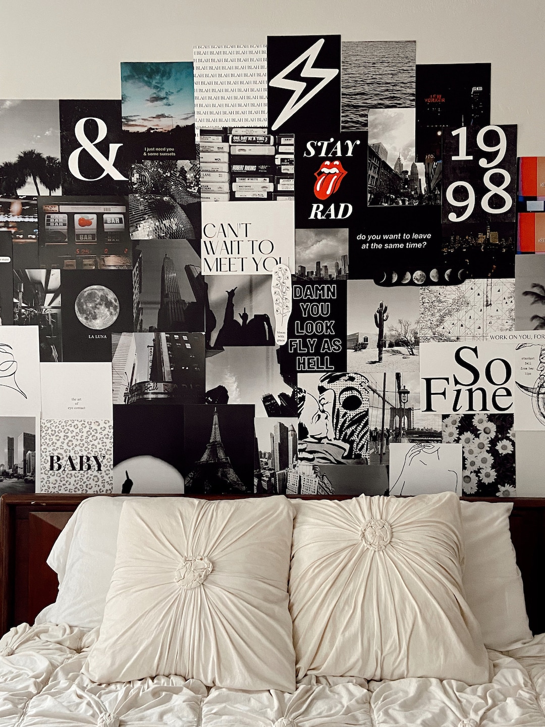 DISCOUNTED Due to QUALITY** Black & White Wall Kit, Collage Kit : READ ...