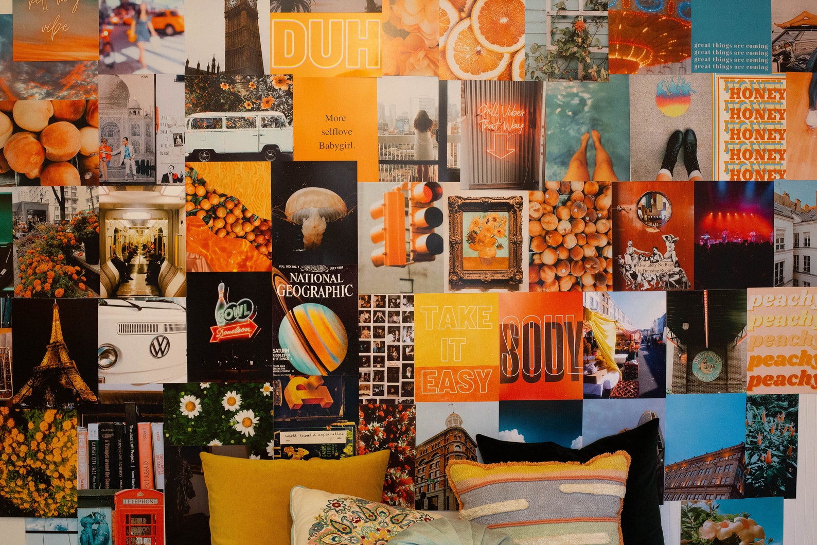 TANGERINE Wall Kit BESTSELLER Collage Kit Wall Collage - Etsy