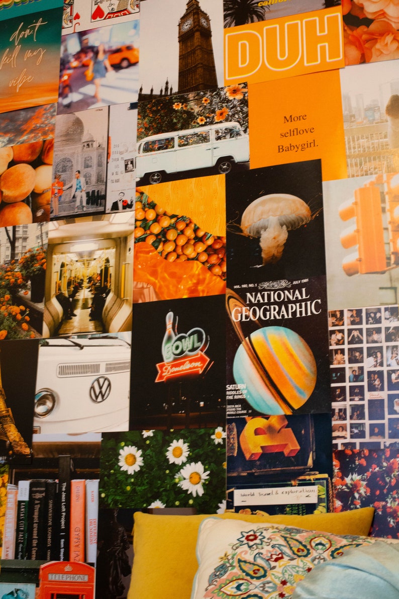 TANGERINE Wall Kit BESTSELLER Collage Kit Wall Collage - Etsy