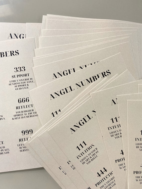 ANGEL NUMBERS PRINT New Angel Numbers Poster Prints - Etsy