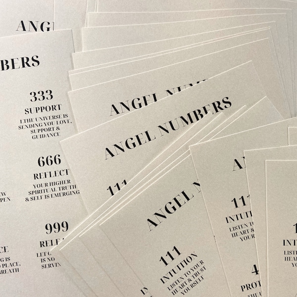 Framed Angel Number Poster - Etsy