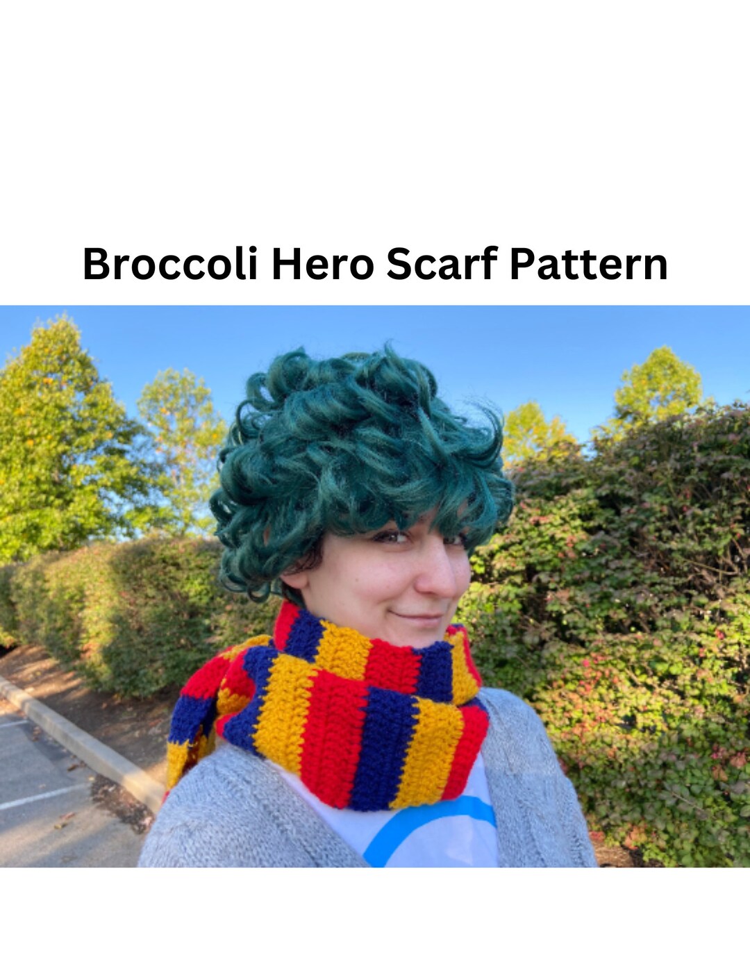 Broccoli Hero Scarf Crochet Pattern - Etsy
