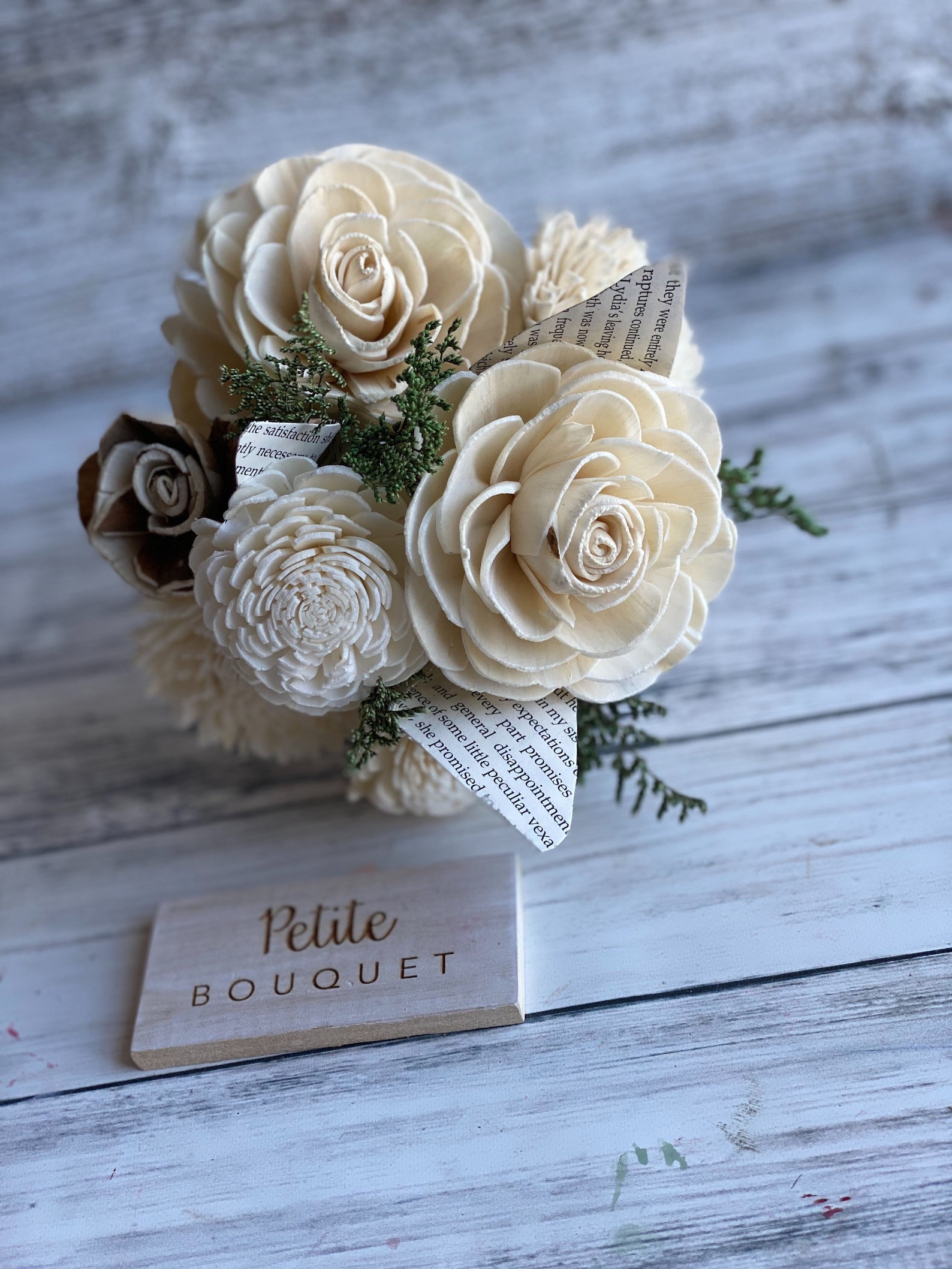 Naturally Novel Bouquet Book Page Bouquet Collection - Etsy