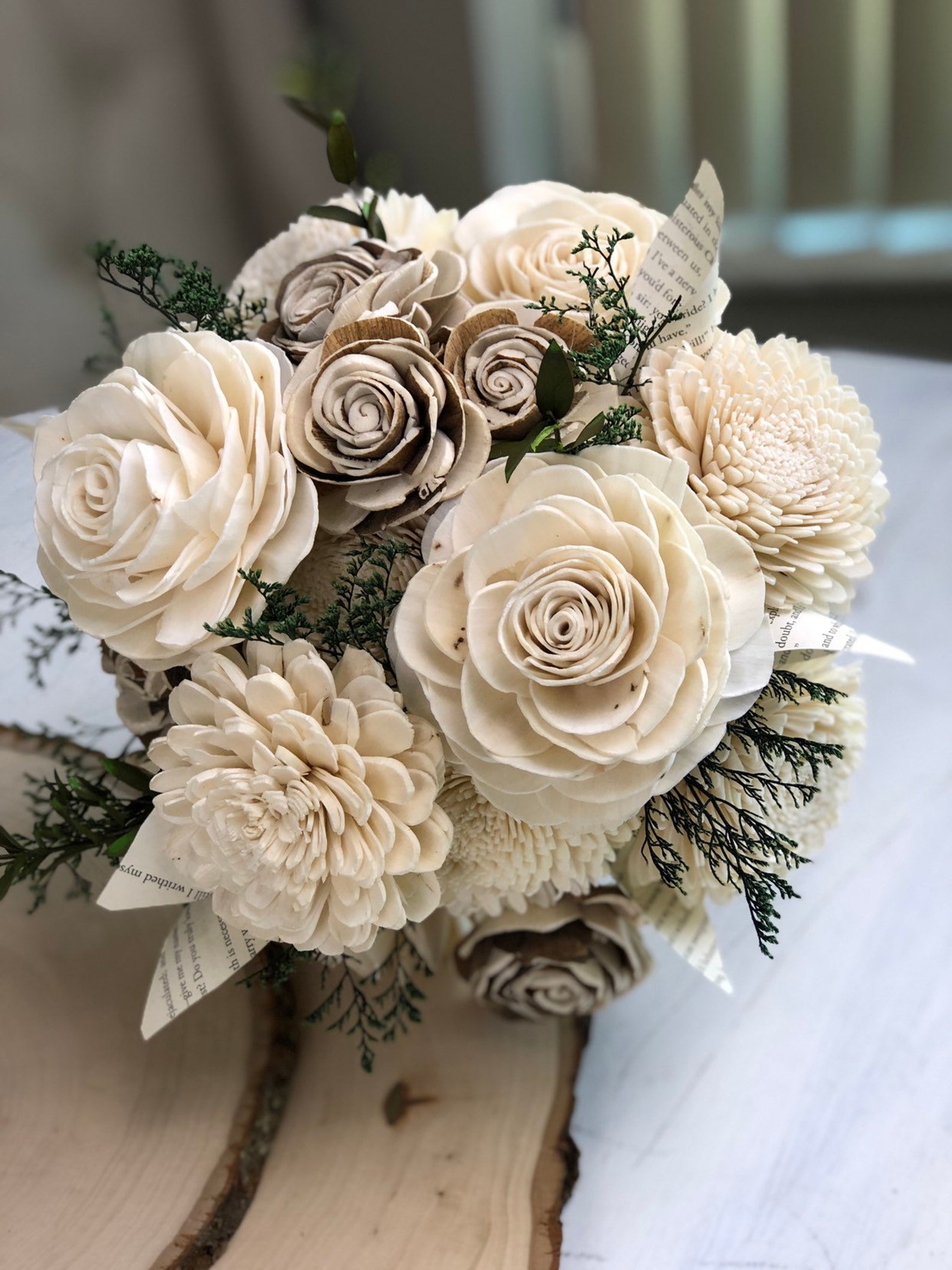 Naturally Novel Bouquet Book Page Bouquet Collection | Etsy