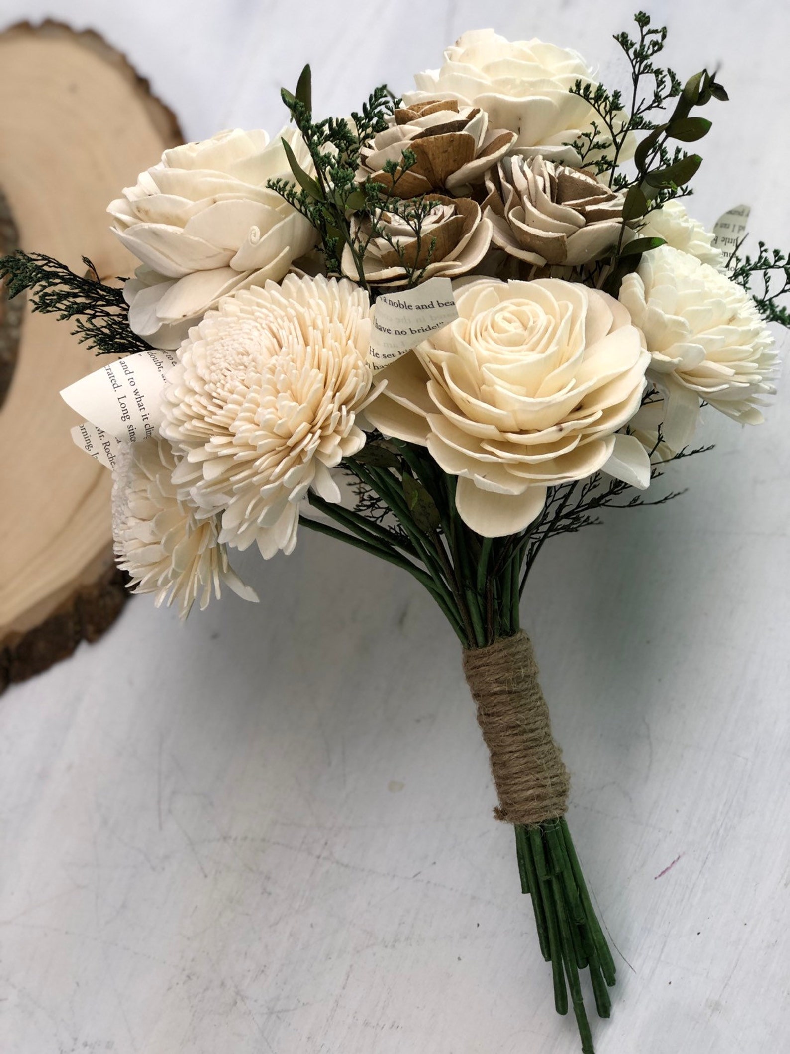 Naturally Novel Bouquet Book Page Bouquet Collection | Etsy