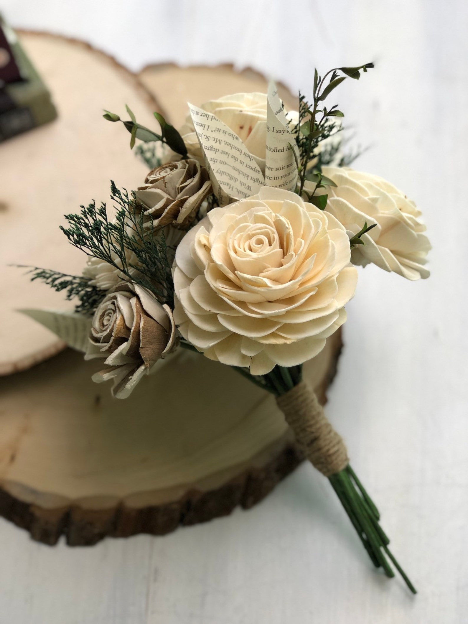 Naturally Novel Bouquet Book Page Bouquet Collection - Etsy