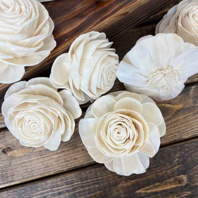 Wood Roses - Etsy