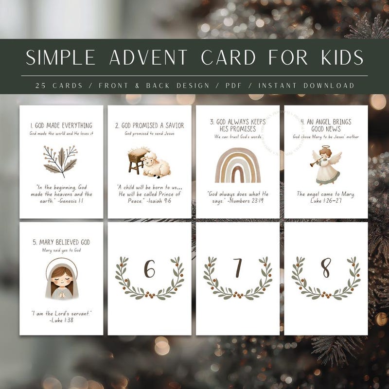 Neutral Advent Candle - Etsy