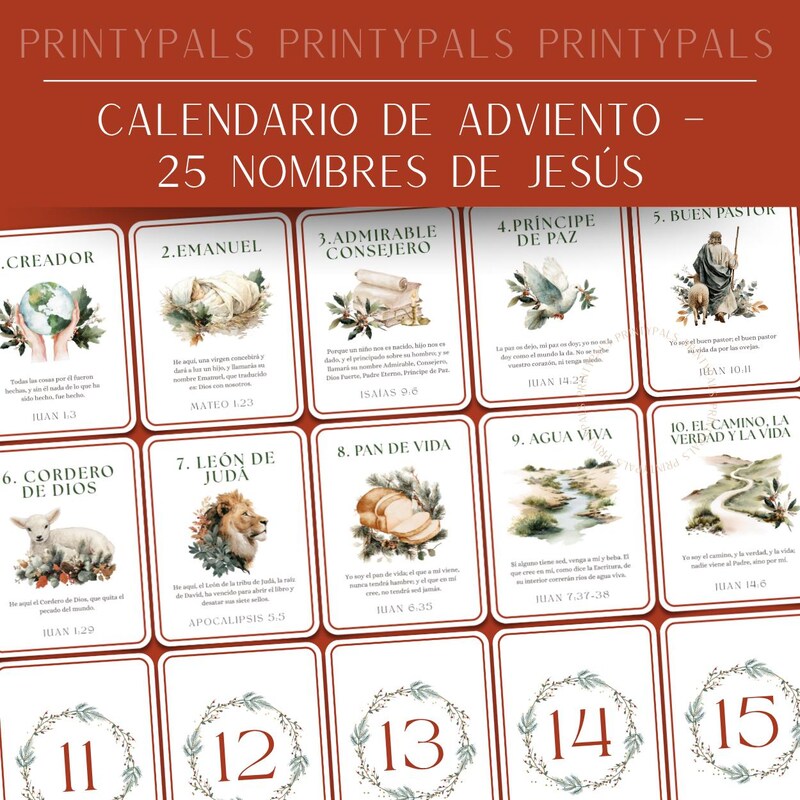 Spanish Advent Calendar - Etsy