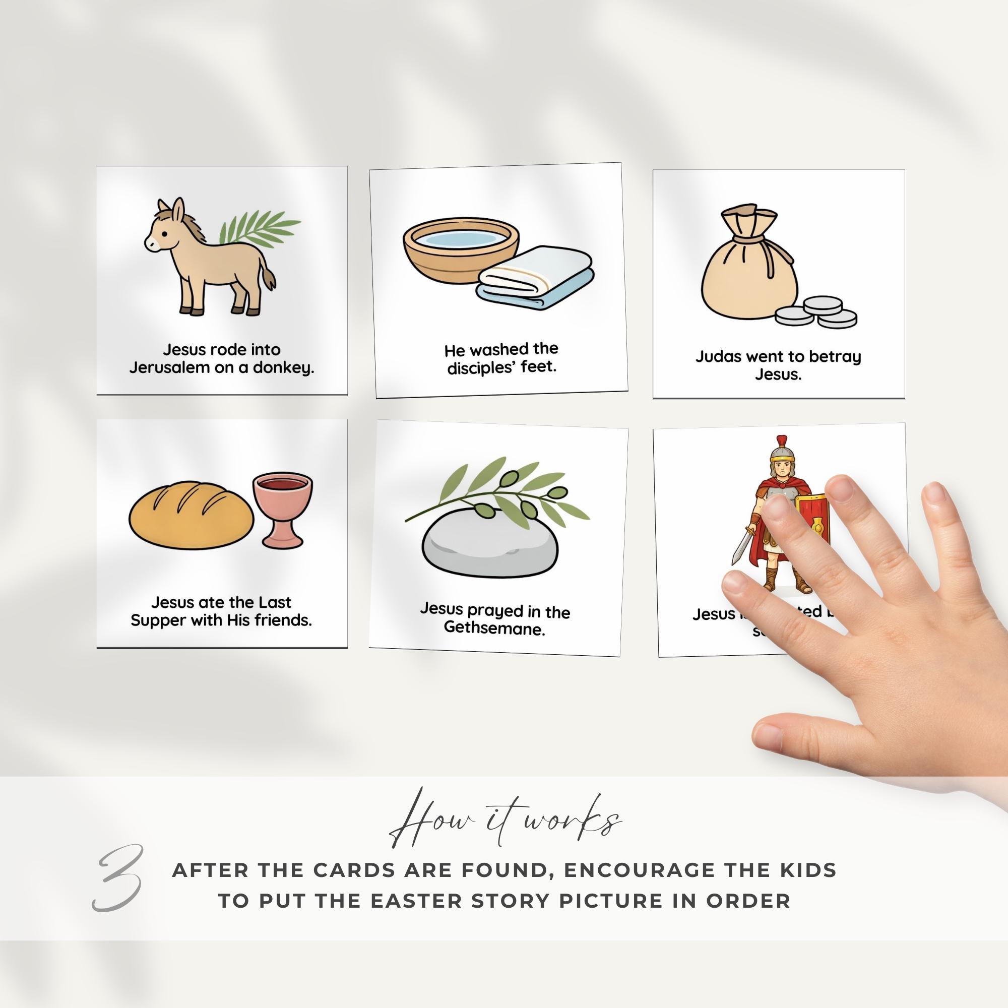Easter Scavenger Hunt Printable, Bible Story Game for Christian Kids - Etsy