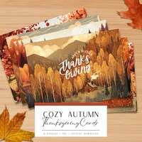 Thanksgiving Greeting Card: Pumpkin Fall Design (digital Download) - Etsy