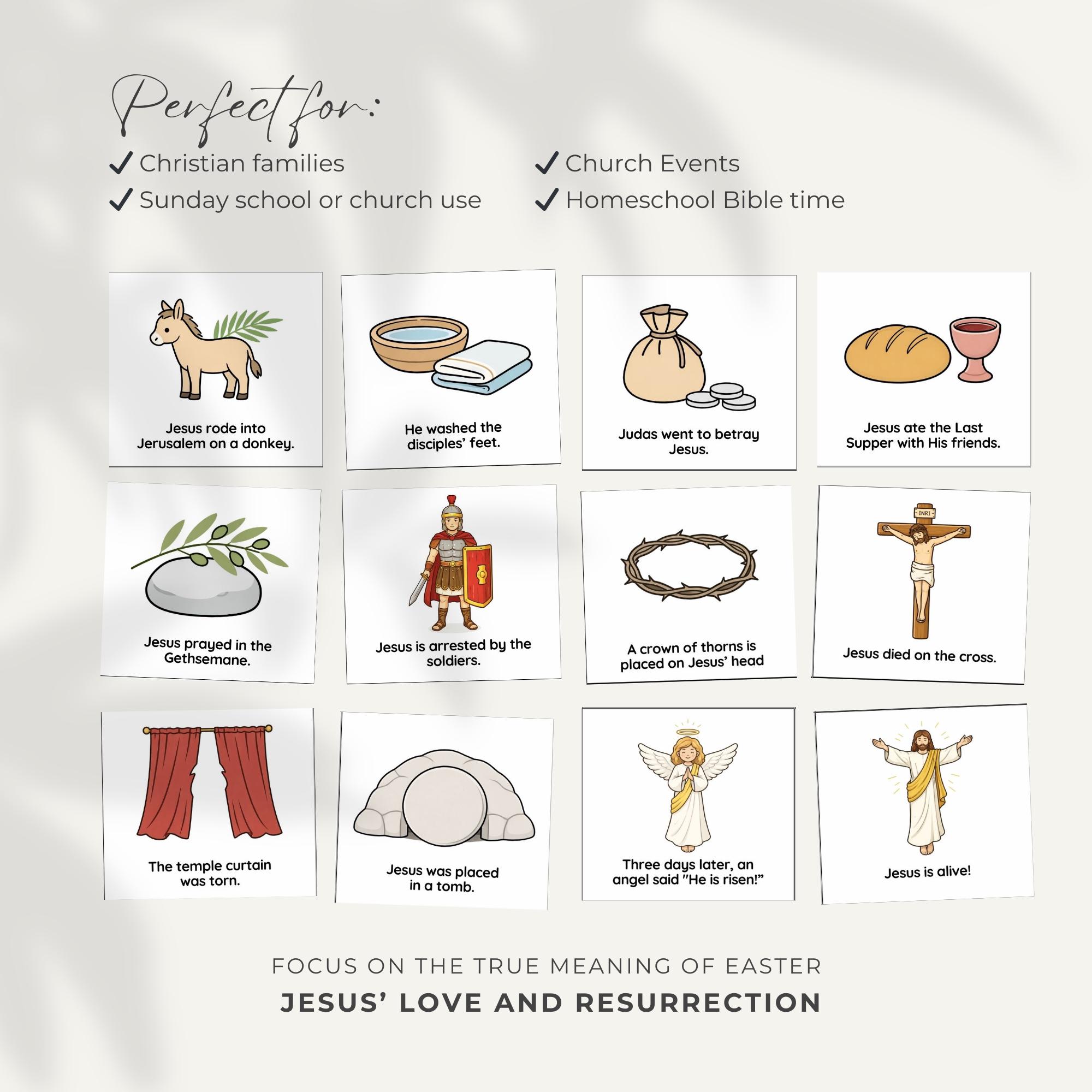 Easter Scavenger Hunt Printable, Bible Story Game for Christian Kids - Etsy
