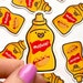 Mustard Mini Sticker | Waterproof Sticker |kawaii Vinyl Sticker |yellow ...