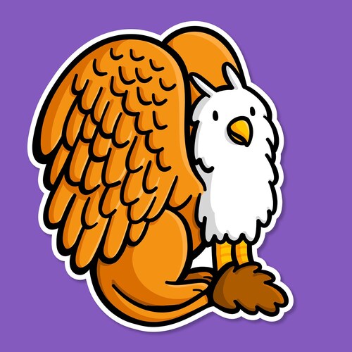 Griffin Vinyl Sticker Waterproof Cryptids Sticker Mythical - Etsy