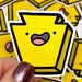 Mini Yellow Keystone Sticker | Pittsburgh Sticker | Pennsylvania Symbol ...