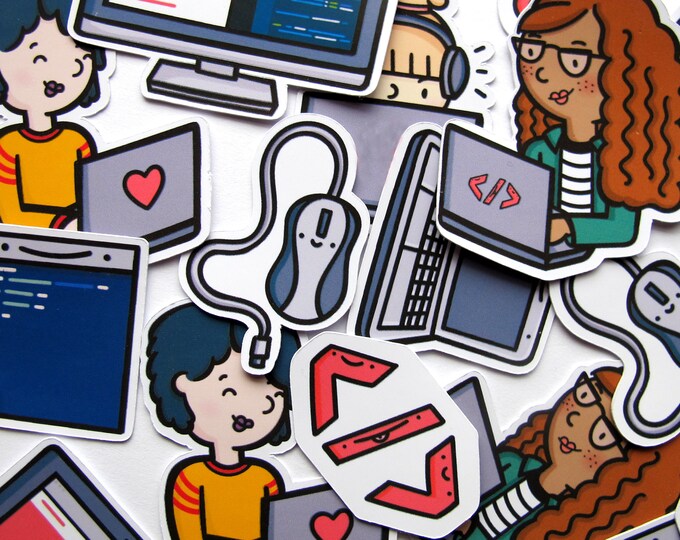 Girl Developer Sticker Pack Coding Sticker Pack Girls in Technology ...