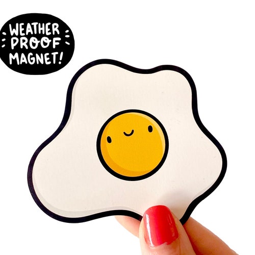 Egg Magnet Sunnyside up Die Cut Magnet Kawaii Magnet | Etsy