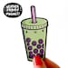 Matcha Milk Boba Tea Magnet | Green Bubble Tea Fridge Magnet | Kawaii ...
