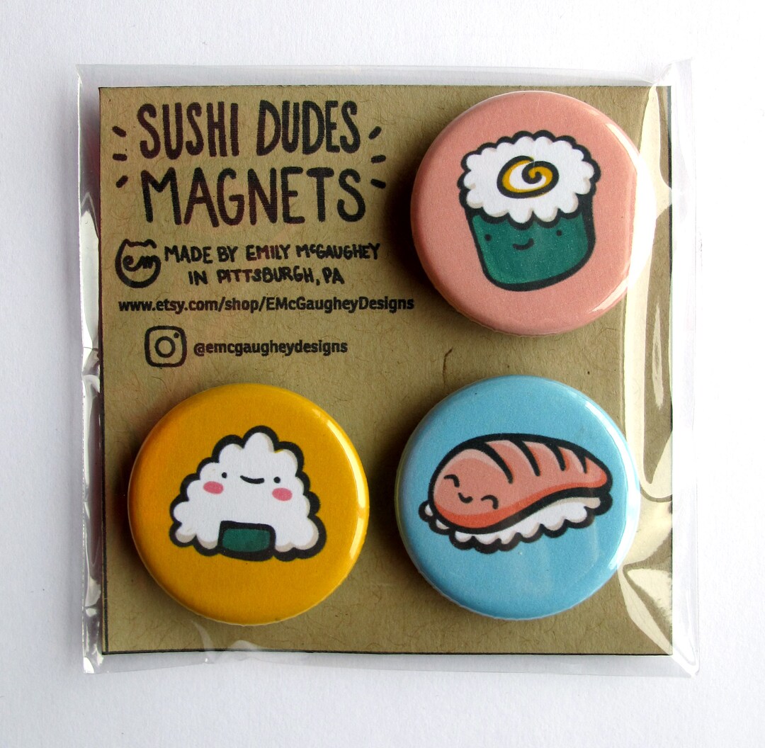 Sushi Magnet Pack | Refrigerator Magnets | Fridge Magnets | Locker ...