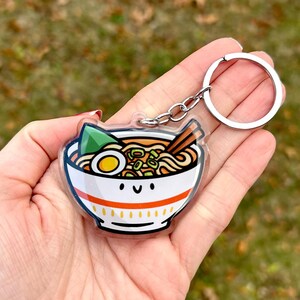 Bowl of Ramen Keychain | Cute Acrylic Keychain | Anime Food Keychain ...