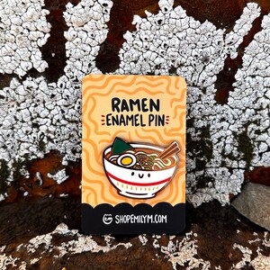 Ramen Hard Enamel Pin | Kawaii Enamel Pin | Bowl of Ramen Pin ...