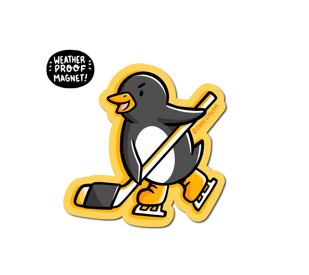 Pittsburgh Hockey Penguin Magnet | Cute Penguin Magnet | Pittsburgh ...