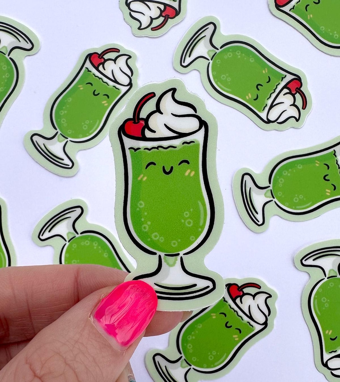 Mini Melon Soda Sticker | Cute Food Sticker | Kawaii Food Sticker ...