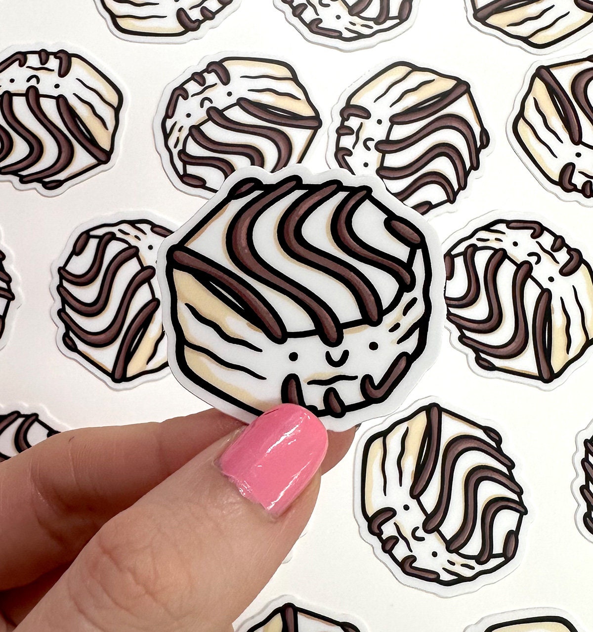 Mini Zebra Treat Vinyl Sticker |waterproof Phone Sticker |kawaii Food ...
