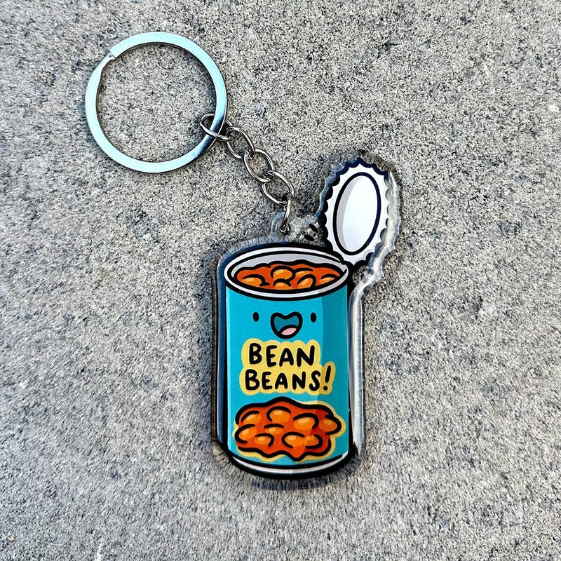 Food Keychain - Etsy