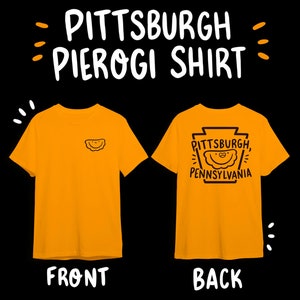 Pittsburgh Pierogi Shirt | Kawaii Clothing | Cute Gold T-shirt ...