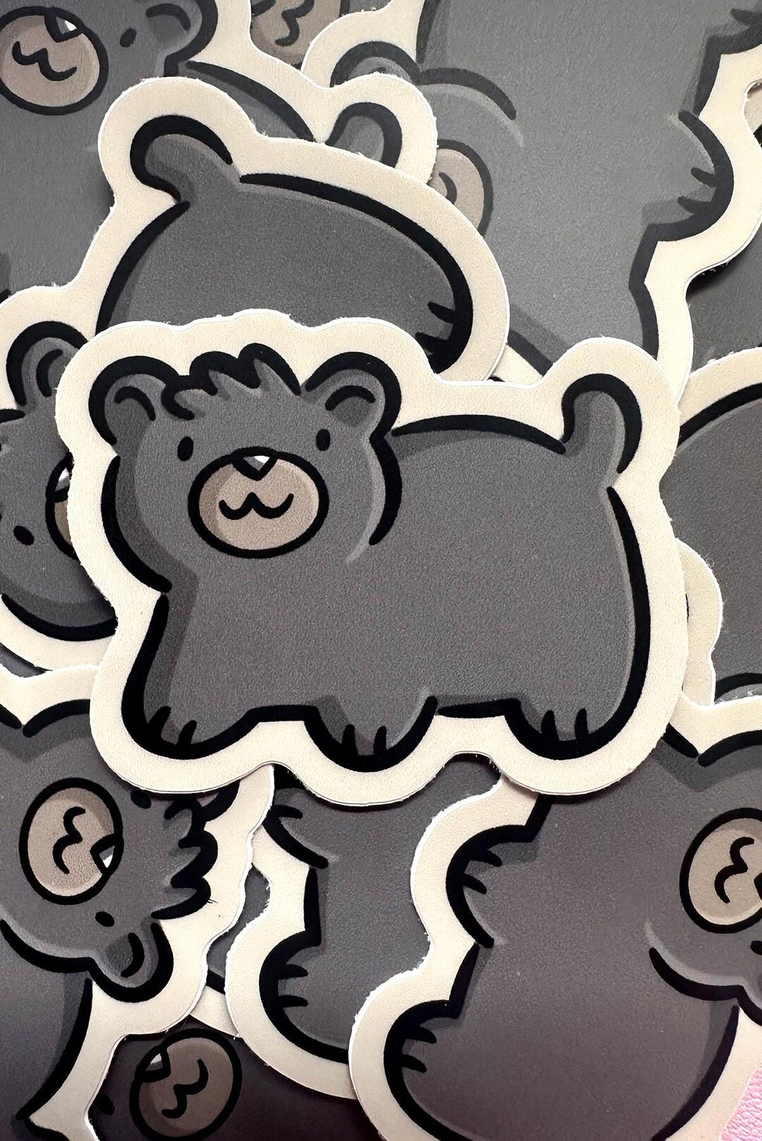Mini Black Bear Sticker | Waterproof Sticker | Forest Animals Sticker ...