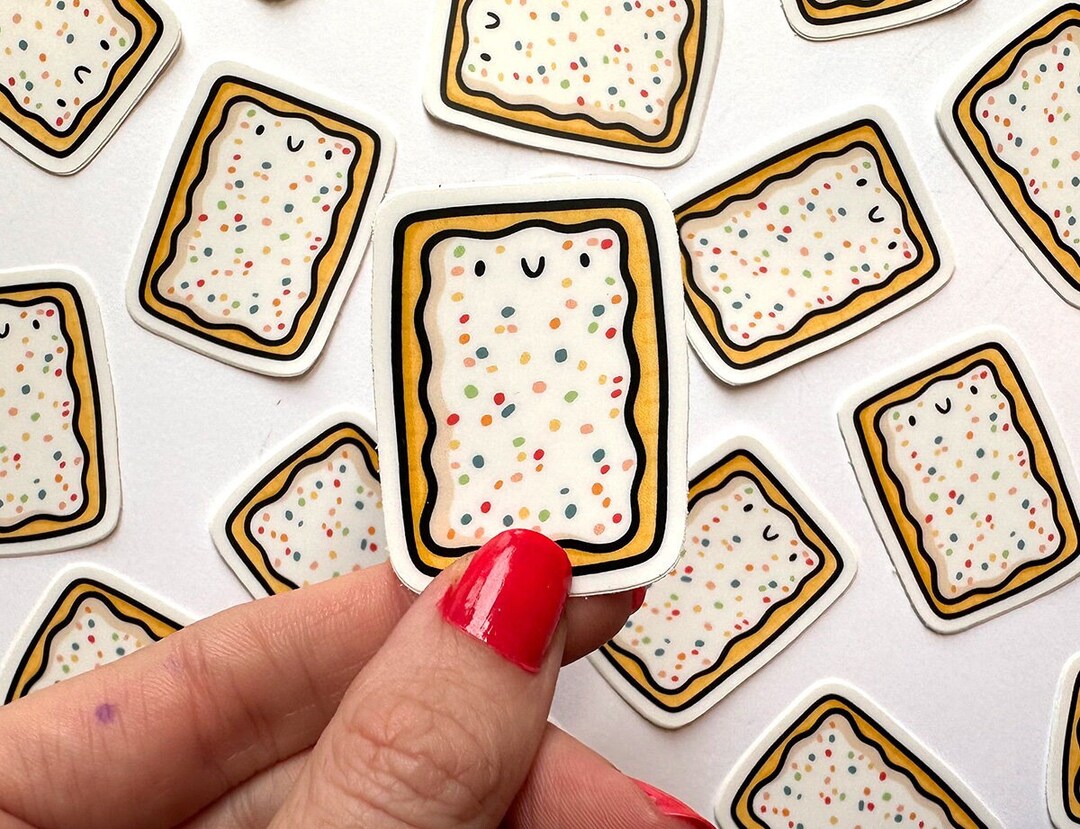Blueberry Toaster Pastry Mini Sticker | Waterproof Sticker |kawaii ...