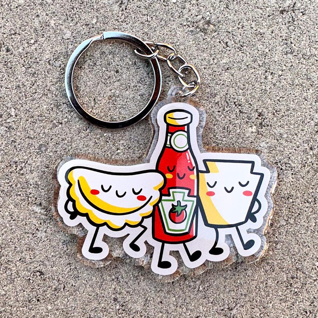 Pittsburgh Pals Keychain | Cute Acrylic Keychain | Pittsburgher ...