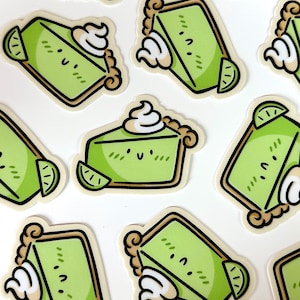 Key Lime Pie Mini Sticker | Waterproof Sticker | Kawaii Vinyl Sticker ...